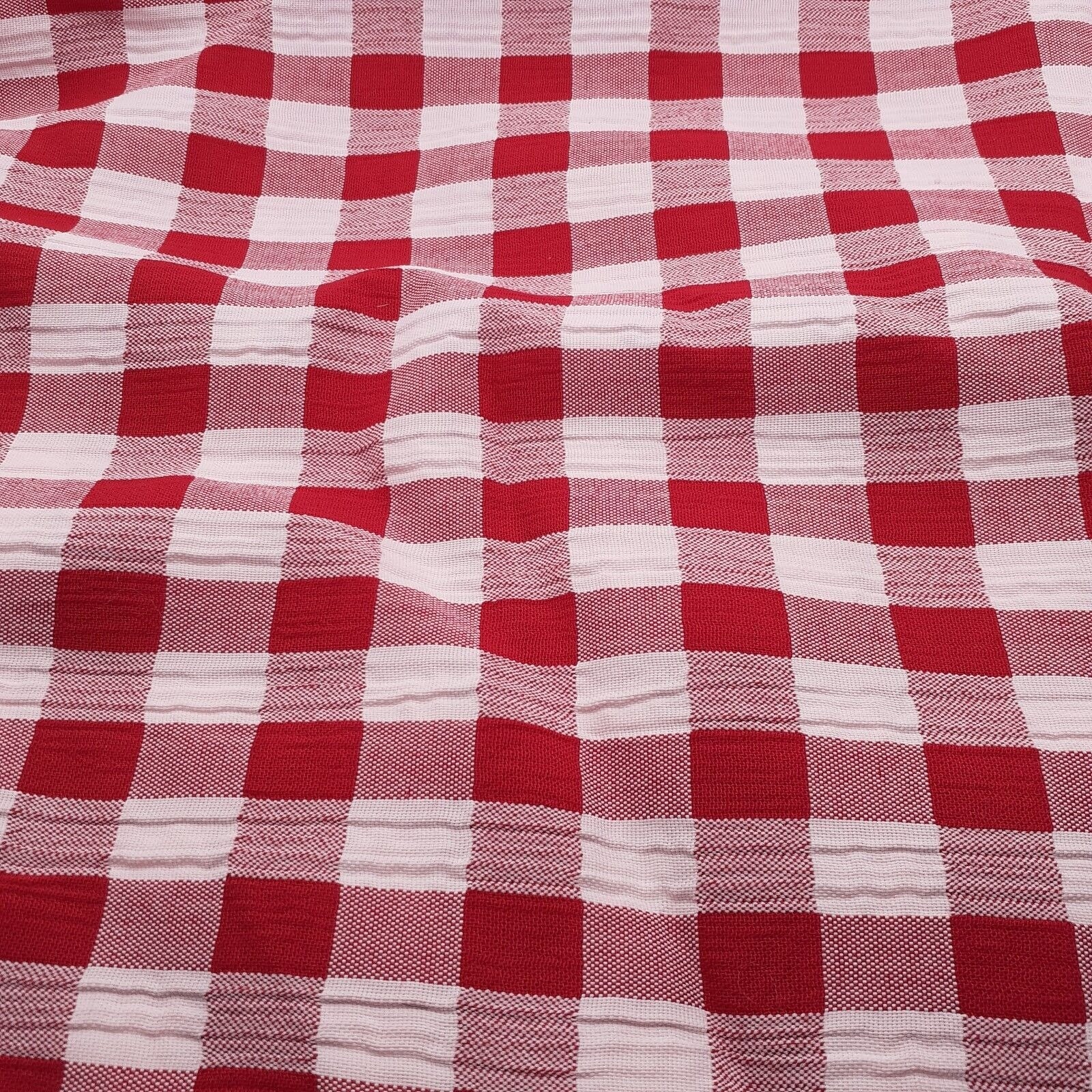 Polyester Sewing Fabric Picnic Plaid Print Stretch Gauze for Fashion 2. ...