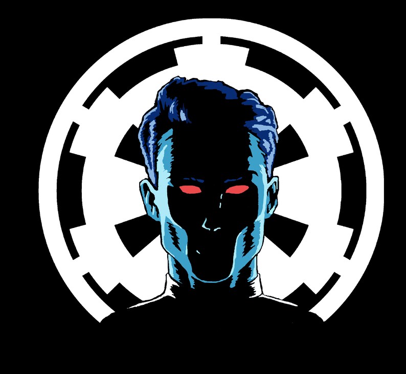 Sticker/thrawn/star Wars/clone Wars/4"/vinyl Stickers/waterproof - Etsy