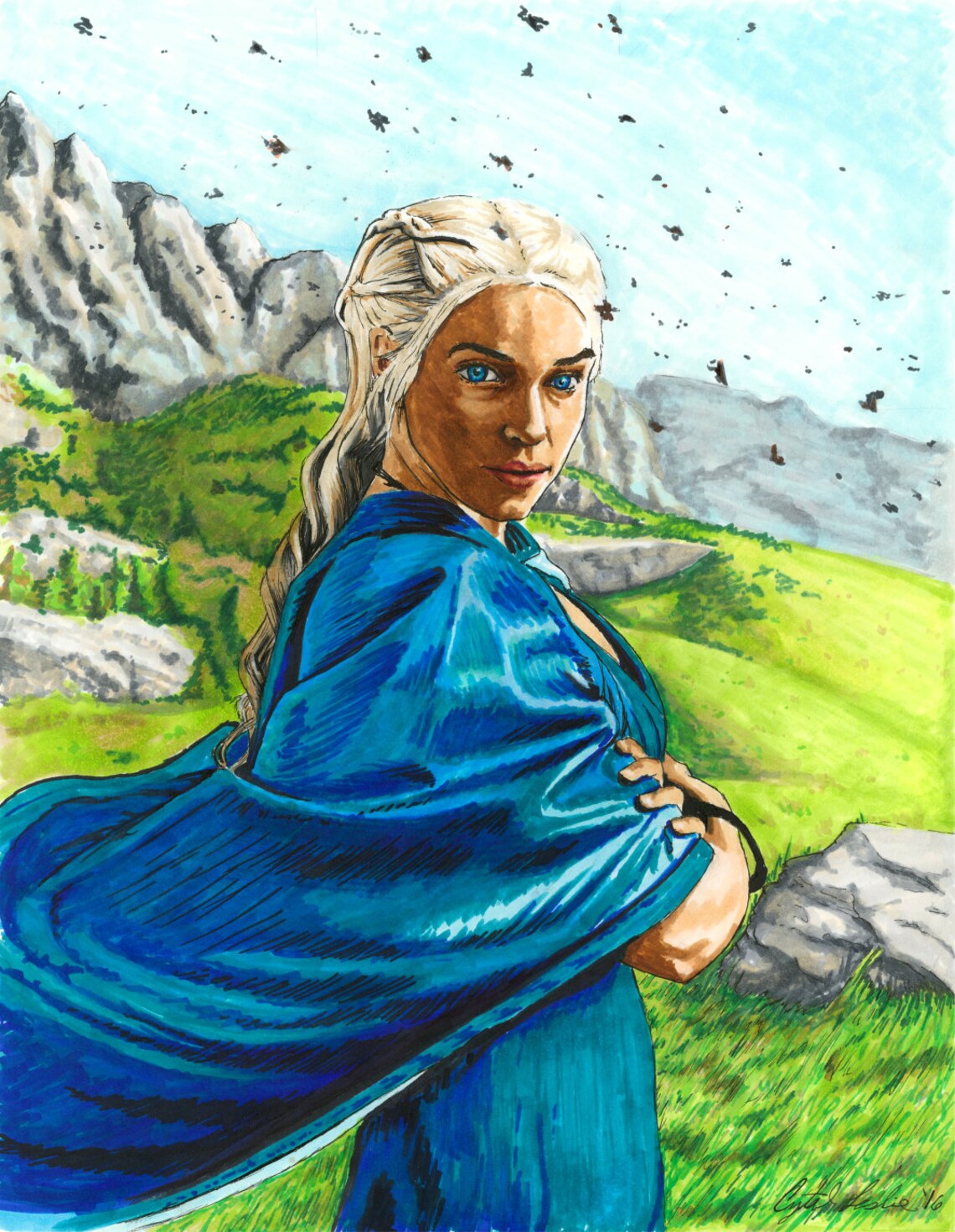 Art Print: Khaleesi/dragon Mom/game of Thrones/daenerys - Etsy