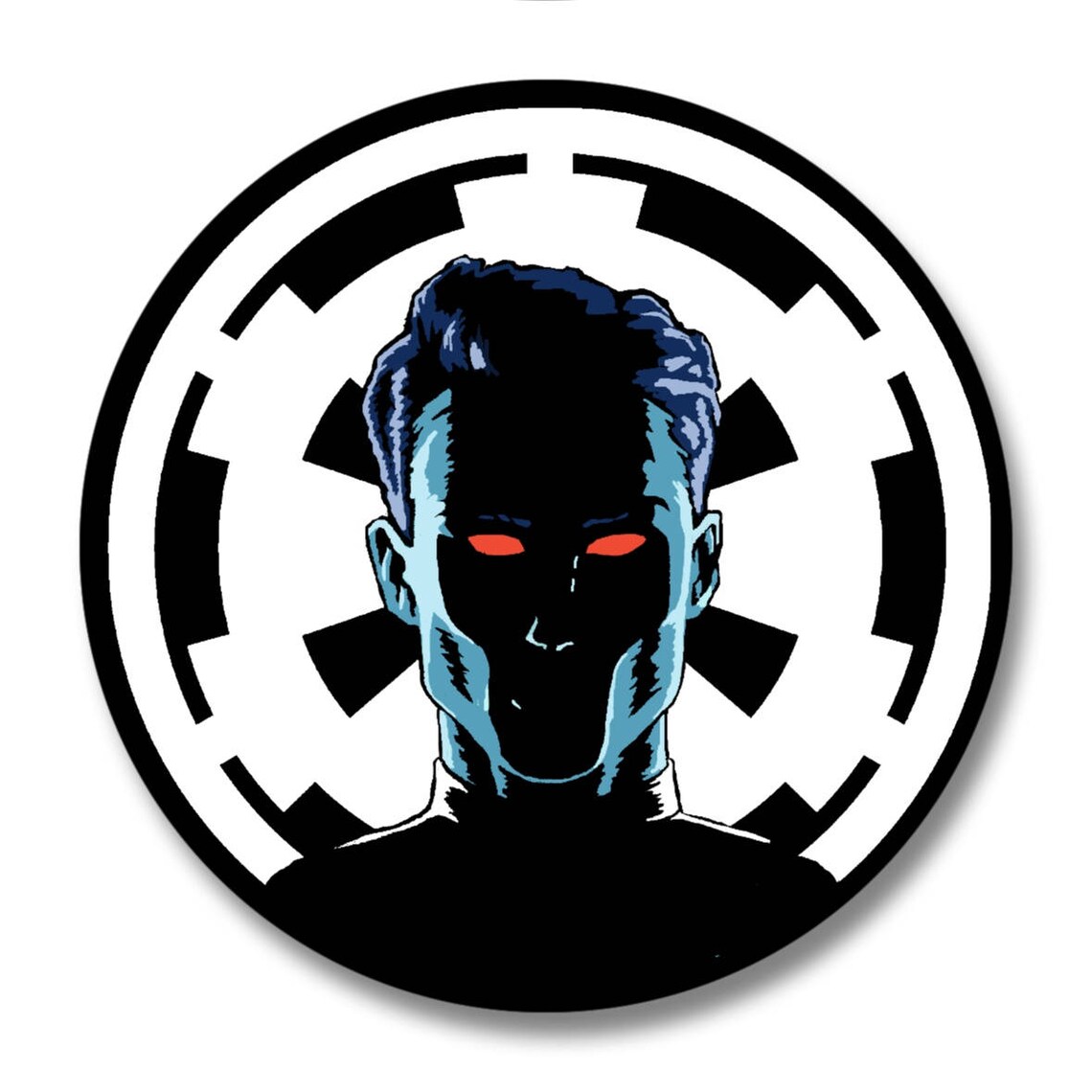 Thrawn/ Grand Admiral Thrawn/art Print /button/ - Etsy