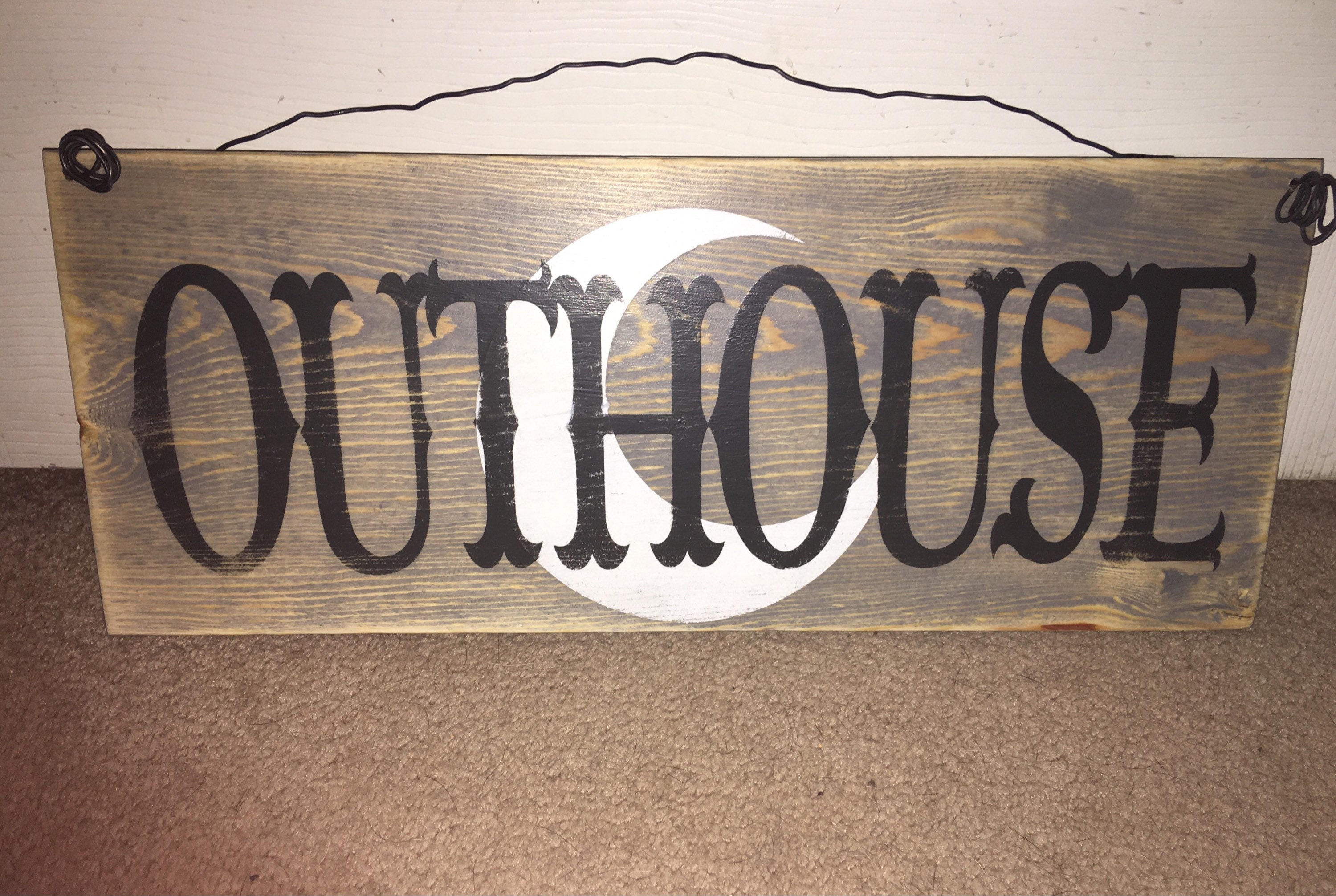 Rustic Outhouse Signs