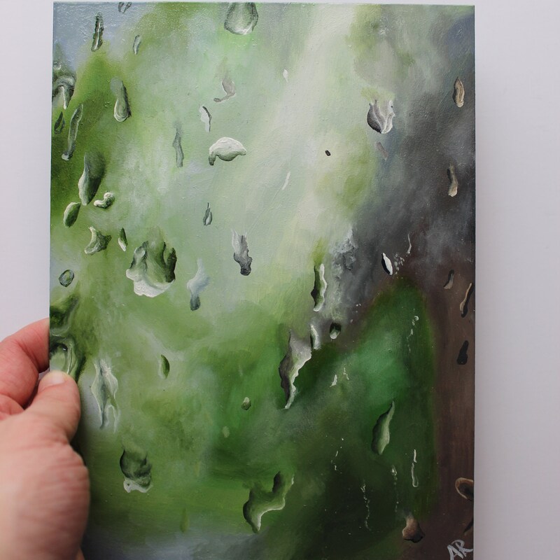 Raindrop Painting - Etsy