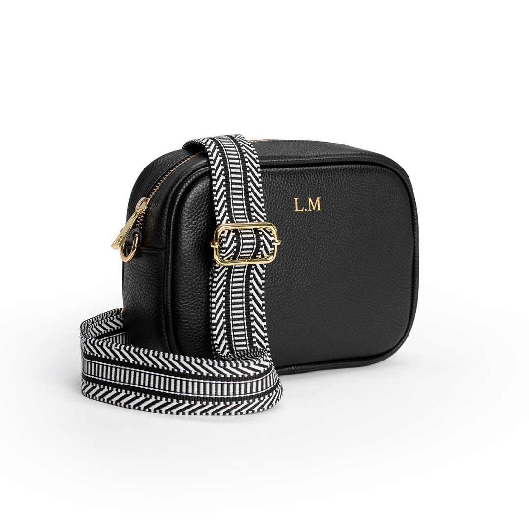 Leather Crossbody Bag - Personalised Leather Crossbody Bag - Detachable ...