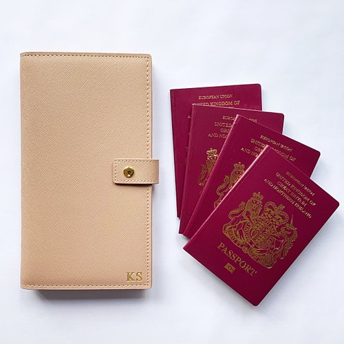 Personalized Travel Wallet Leather Organizer Light Blue - Etsy