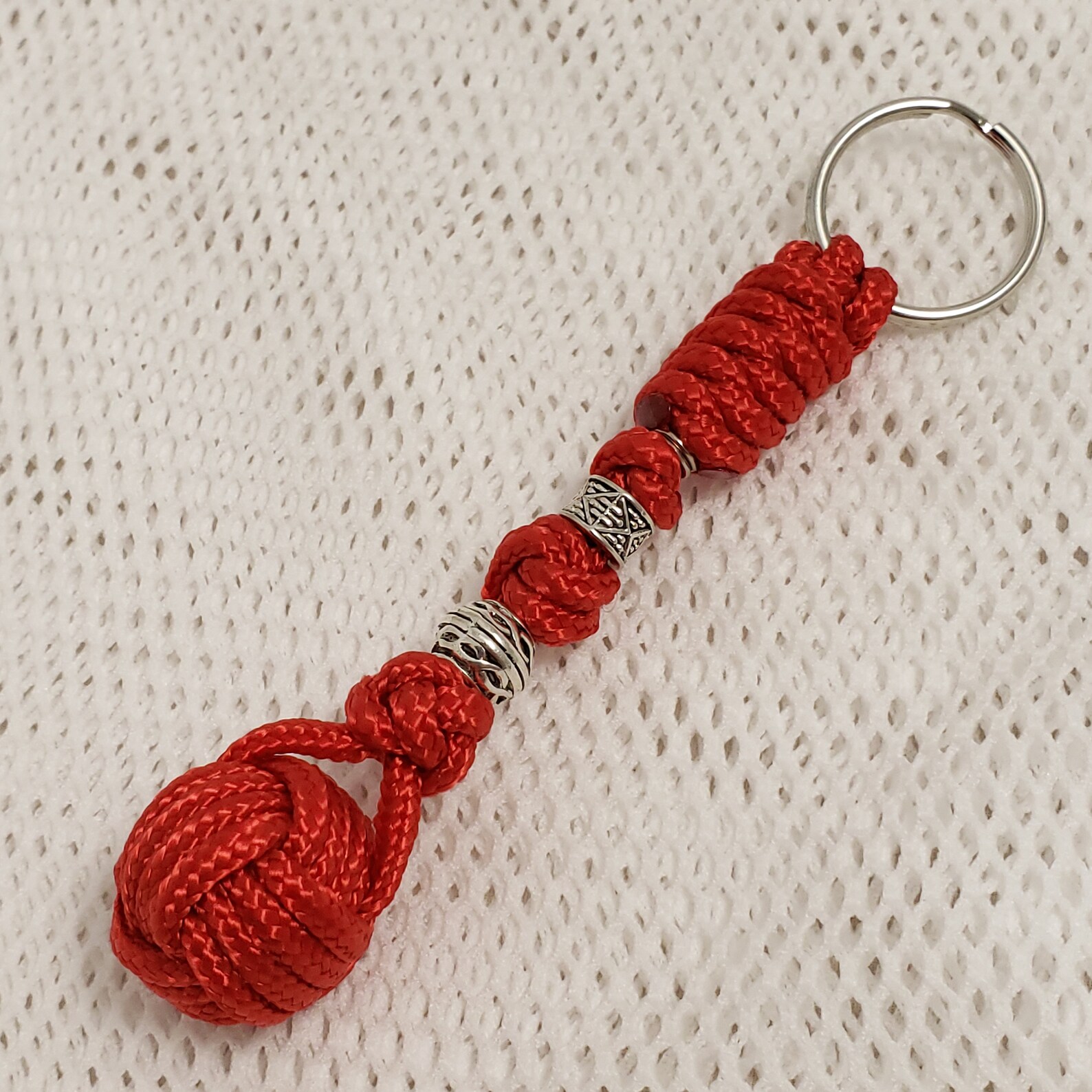 Fancy Monkey Fist Keychain - Etsy