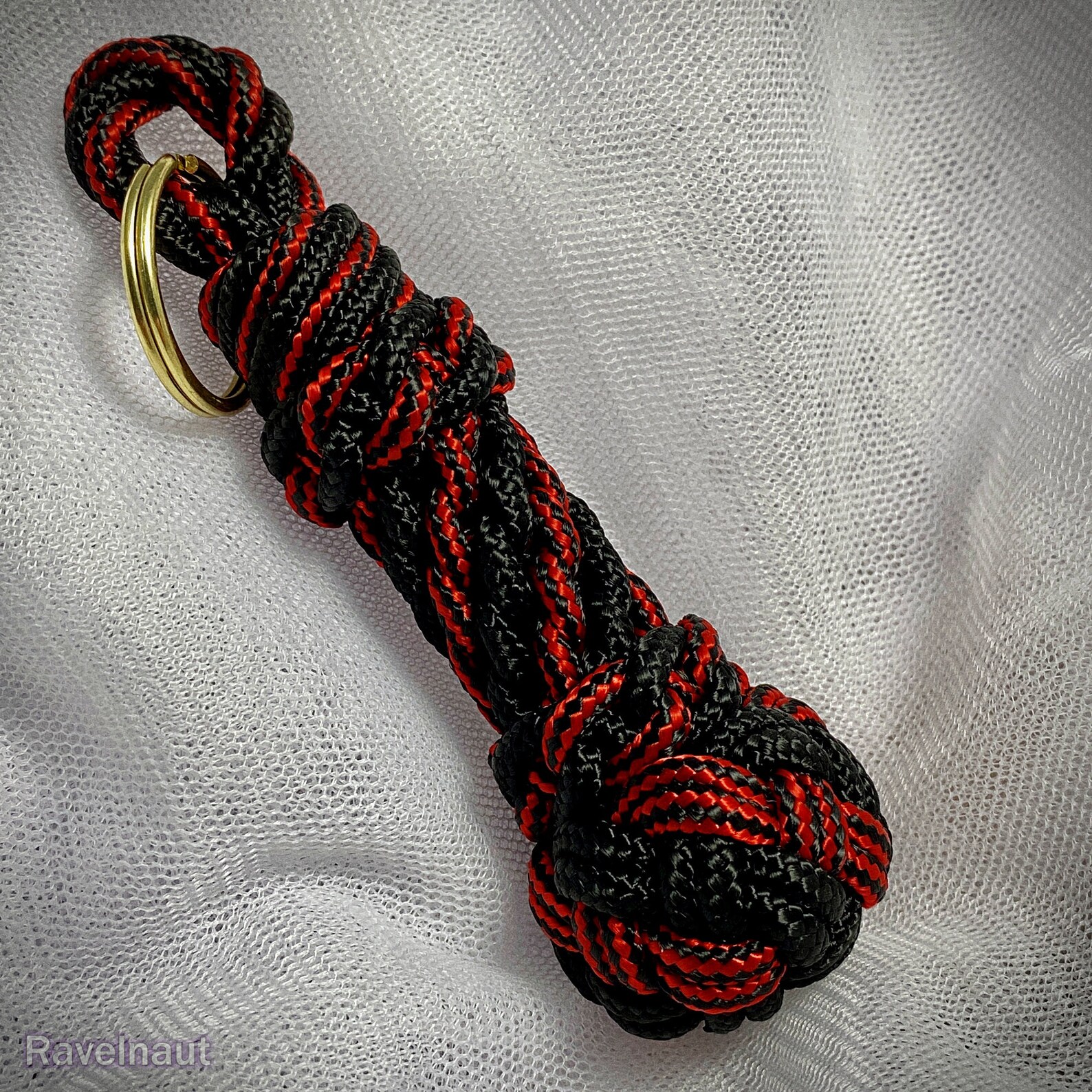 Nautical-inspired Paracord Key Fobs: the Cursed Pirate Black & Red ...