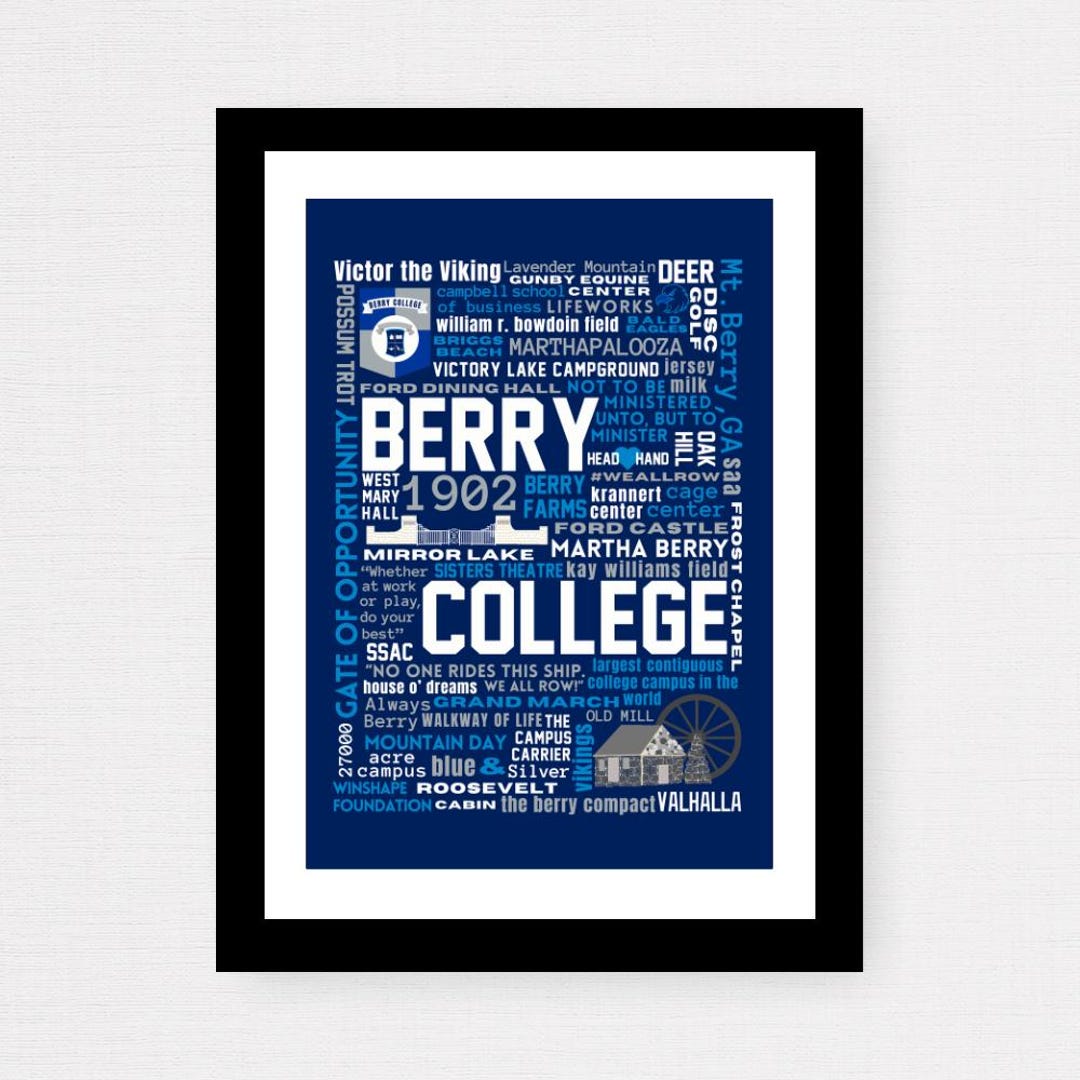 Berry College Campus / Buildings / Traditions Collage Print (rome ...