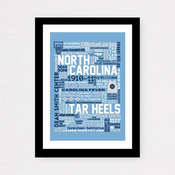 Unc Poster - Etsy