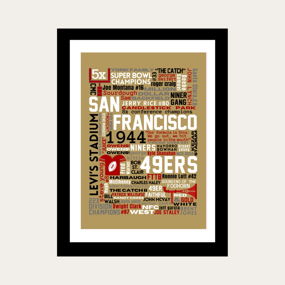San Francisco 49ers NFL Team Collage - Etsy