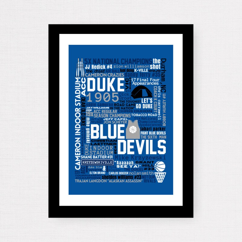 Duke Basketball - Etsy