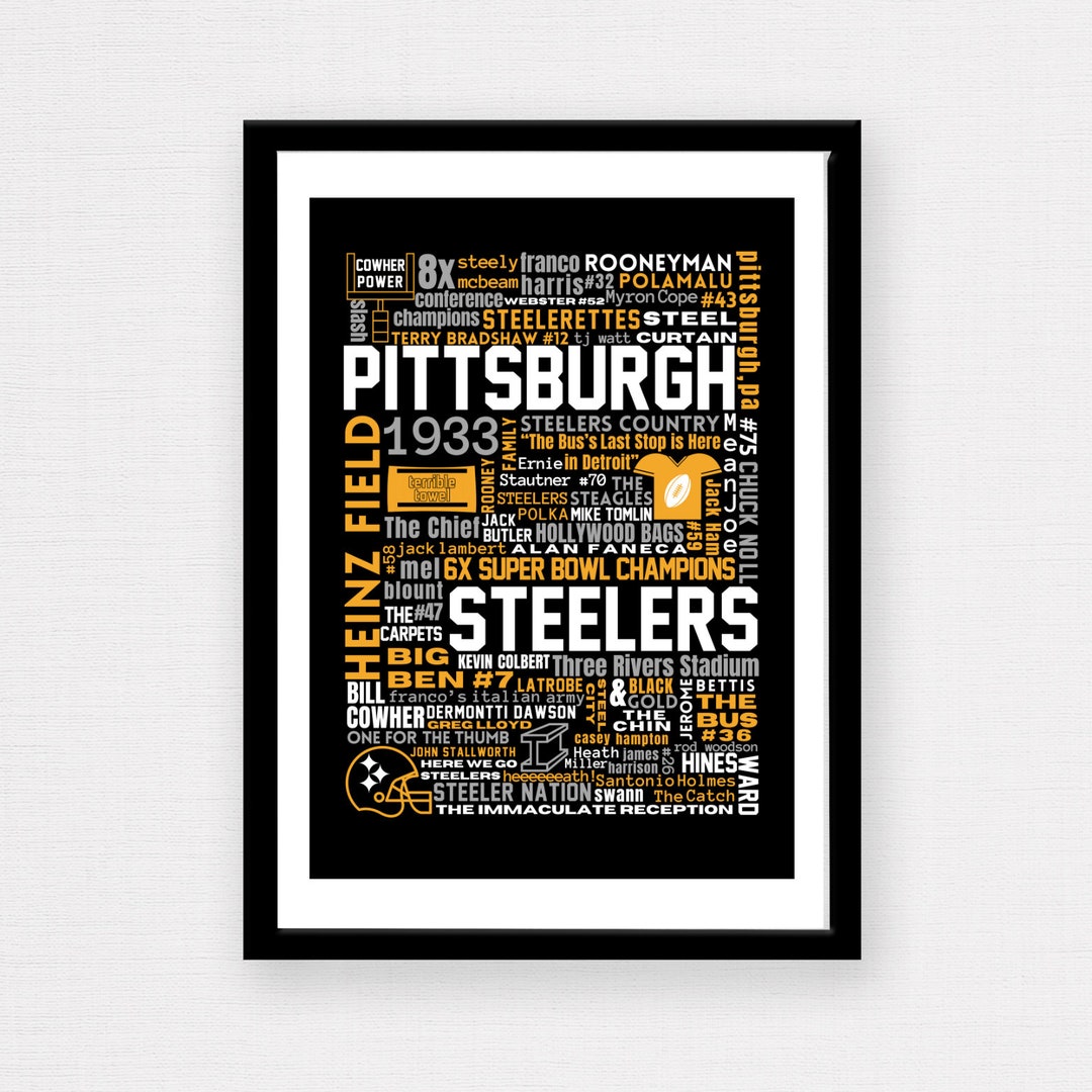 Pittsburgh Steelers (NFL) Team Collage Print - Etsy