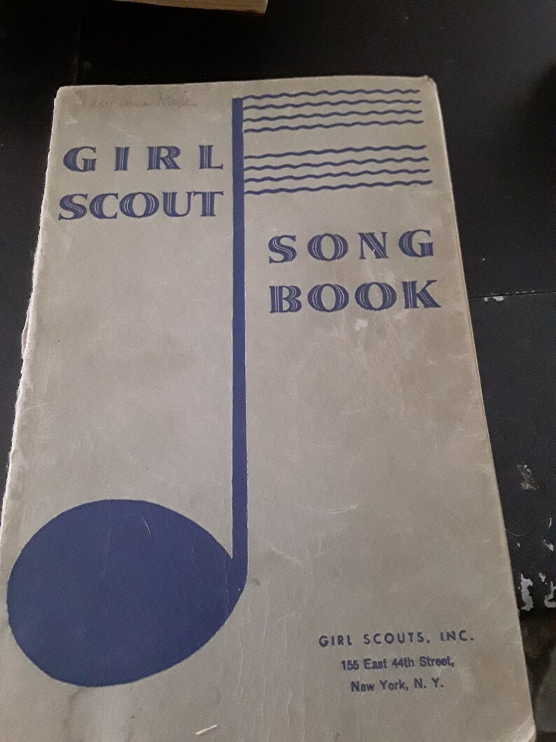 Vintage Girl Scout Belt, Flashlight and Songbook Gamebook and Handbook ...