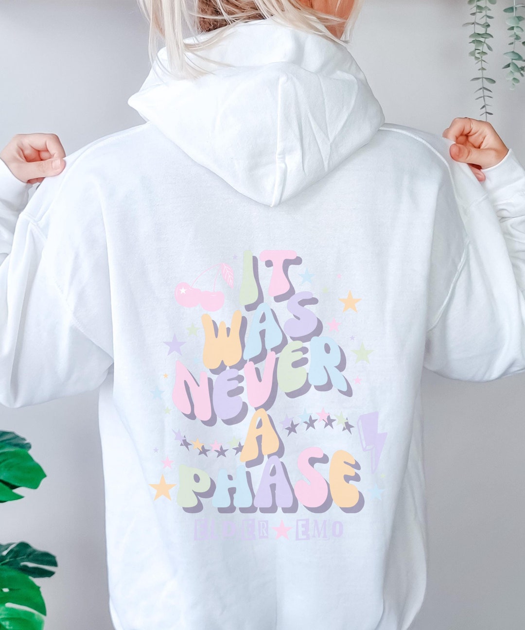Elder Emo Hoodie It Was Never A Phase Hoodie Emo Concert Hoodie Emo ...