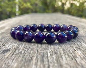 Deep purple stone | Etsy