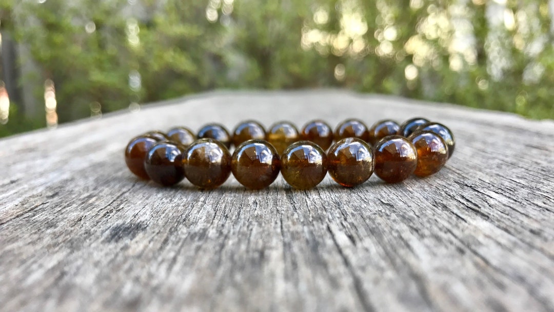 Chunky Brown Turmalin Armband 9-10mm Medium dunkelbraun Turmalin Perlen ...