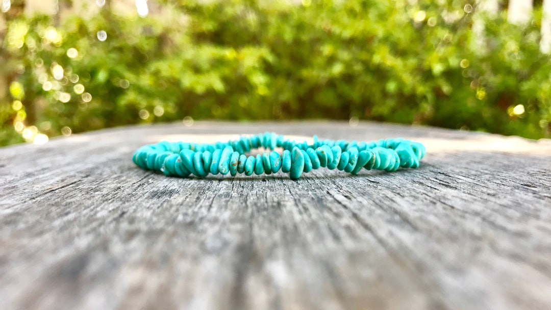 Nevada 8 Turquesa Nugget Chip Pulsera 5-10mm Alto Grado 8 Nevada ...
