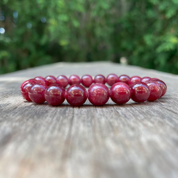 Ruby Bracelet - Etsy