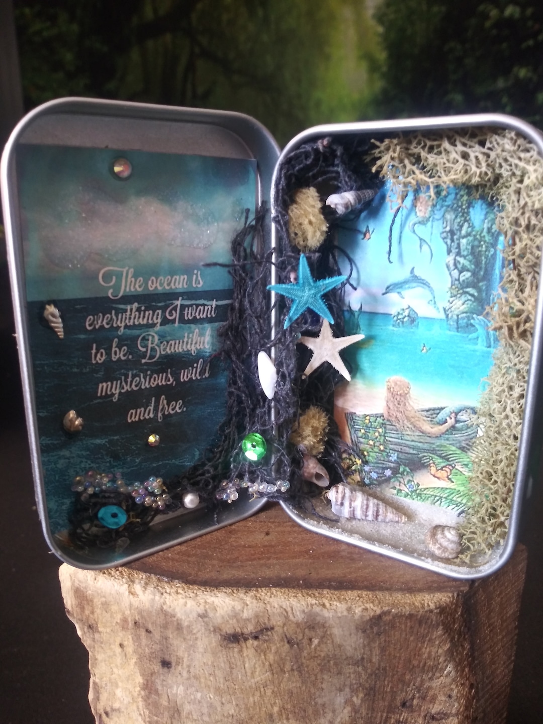 Mermaid Soul Tin Hanging Décor the Ocean is Everything Into the Ocean I ...