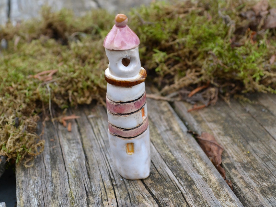 Mini Ceramic Lighthouse - Etsy