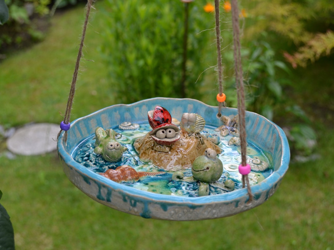 Ceramic Insect Waterer shell, Fish and Octopus in the Water to Hang - Etsy