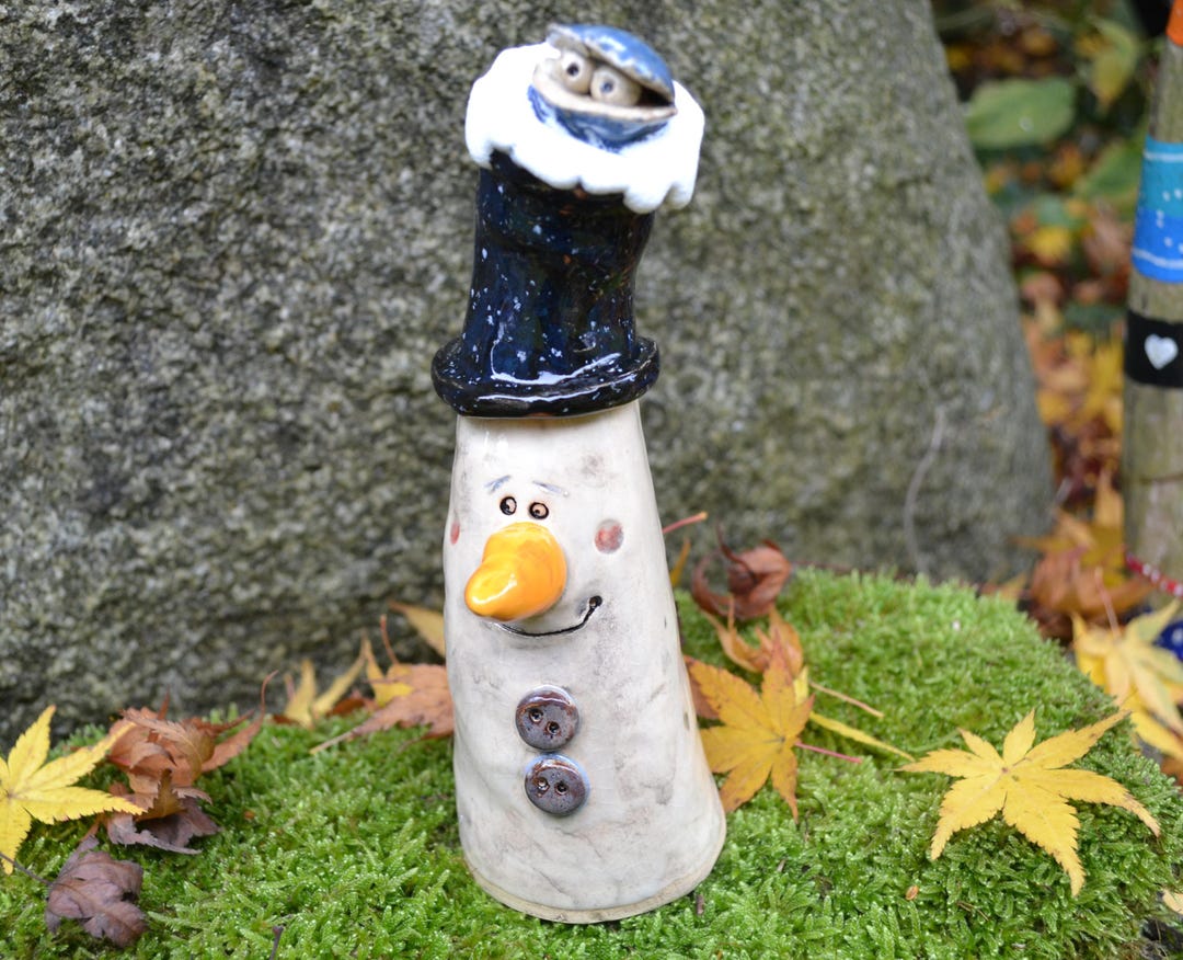 Ceramic Christmas Decoration Snowman Emilio - Etsy