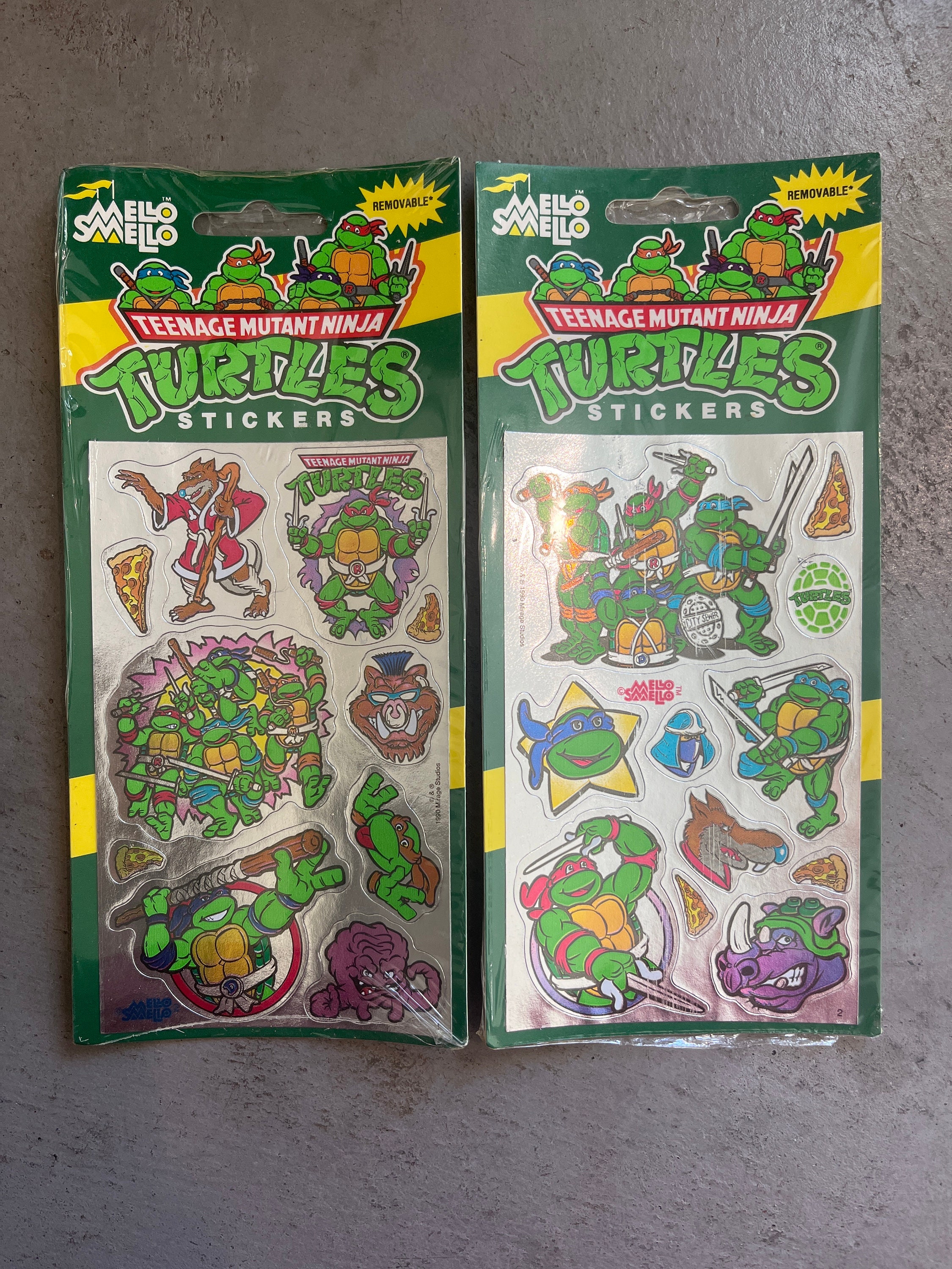 Teenage Mutant Ninja Turtles Sticker Set // 1990 - Etsy