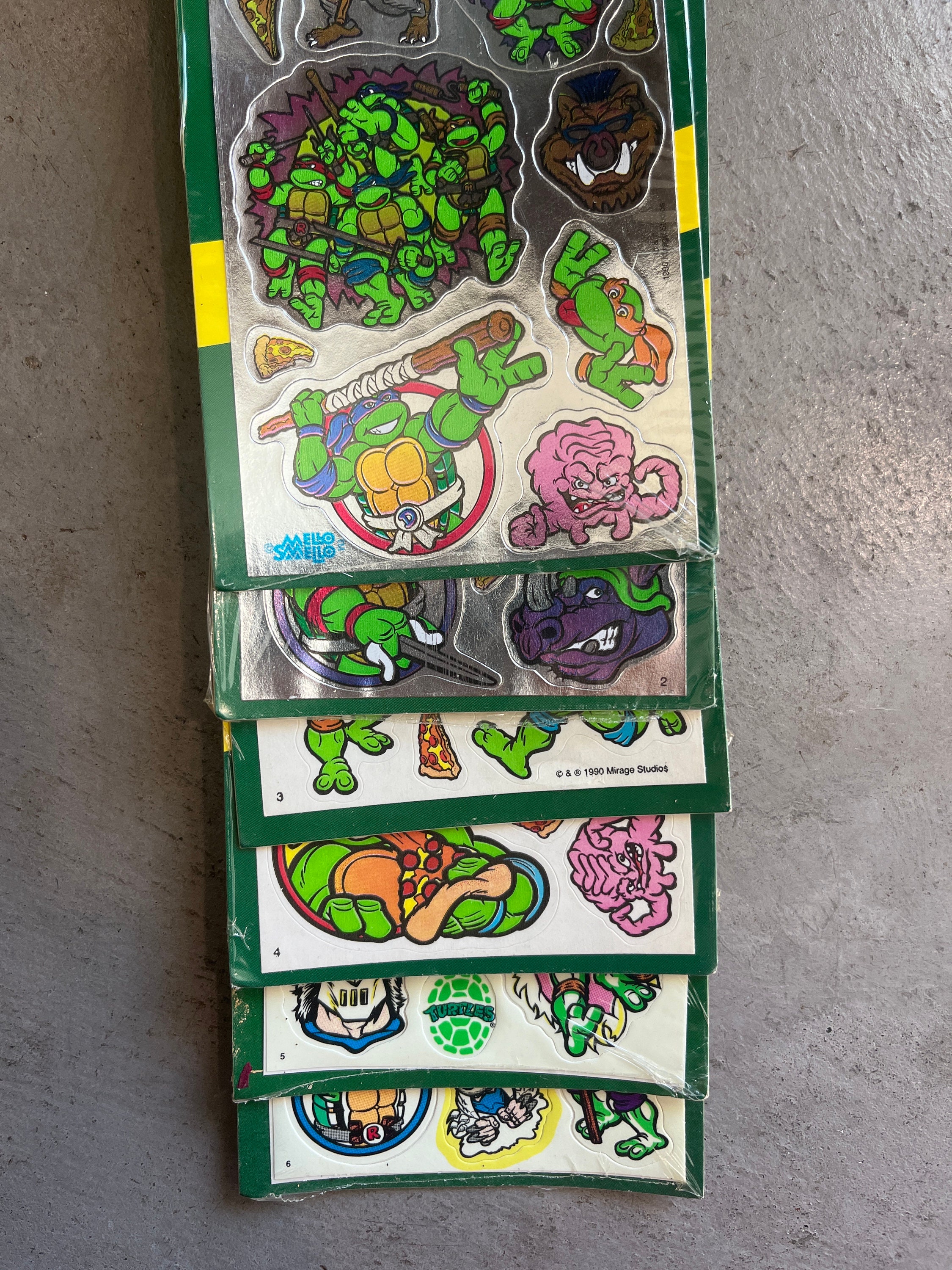 Teenage Mutant Ninja Turtles Sticker Set // 1990 - Etsy