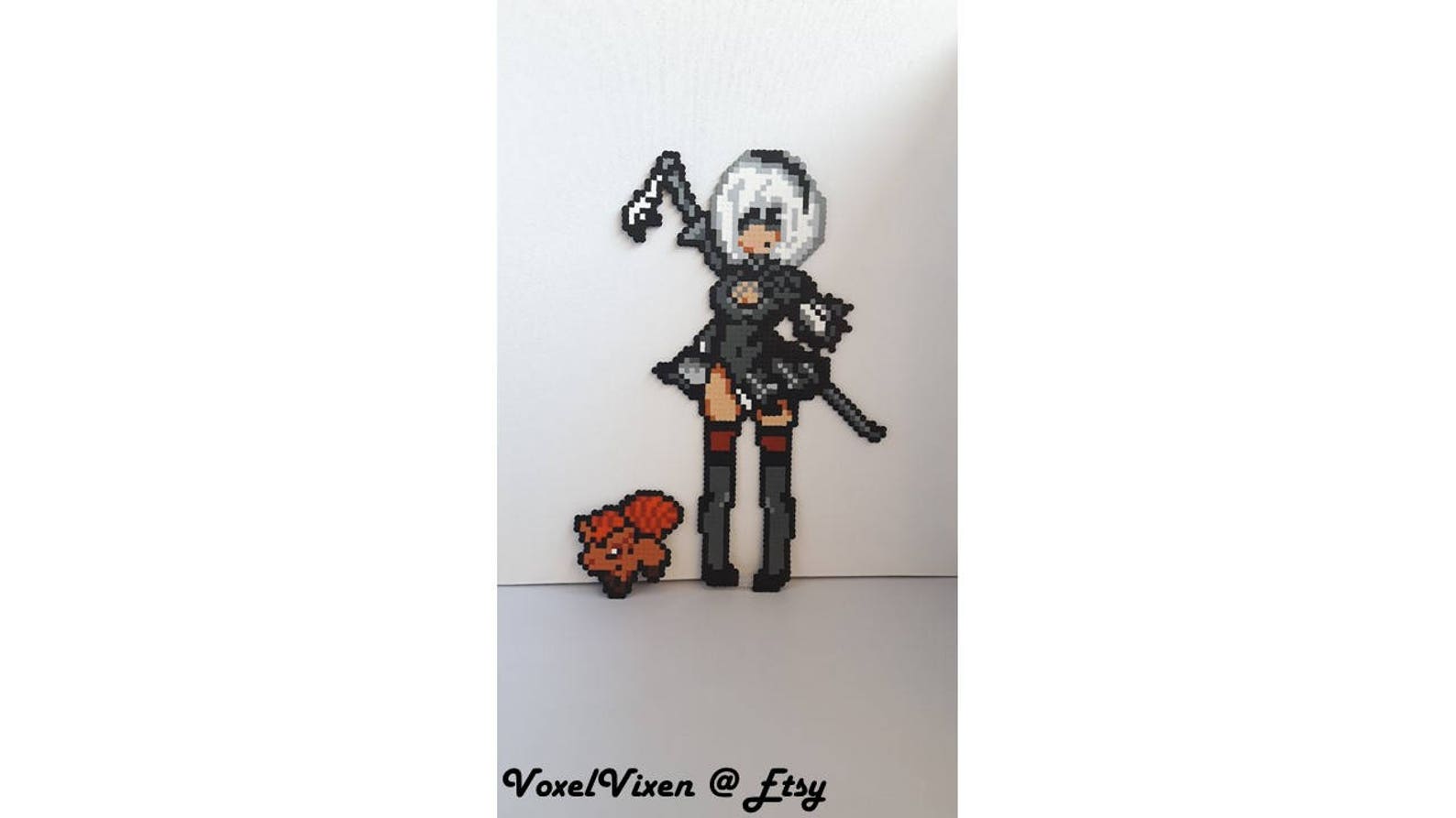Nier Automata 2B Large Hama / Perler Pixel Sprite | Etsy