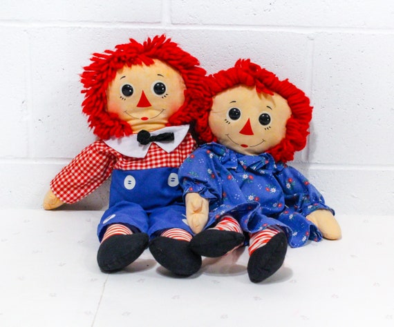 Hasbro Raggedy Ann and Andy Rag Dolls for Kids Vintage Doll | Etsy