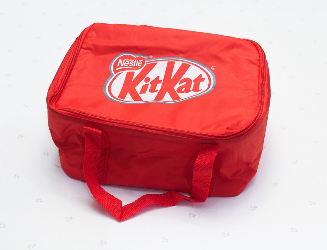 Nestle Kit Kat Red Lunch Bag, 90s Vintage Kitkat Red Bag for Lunch ...