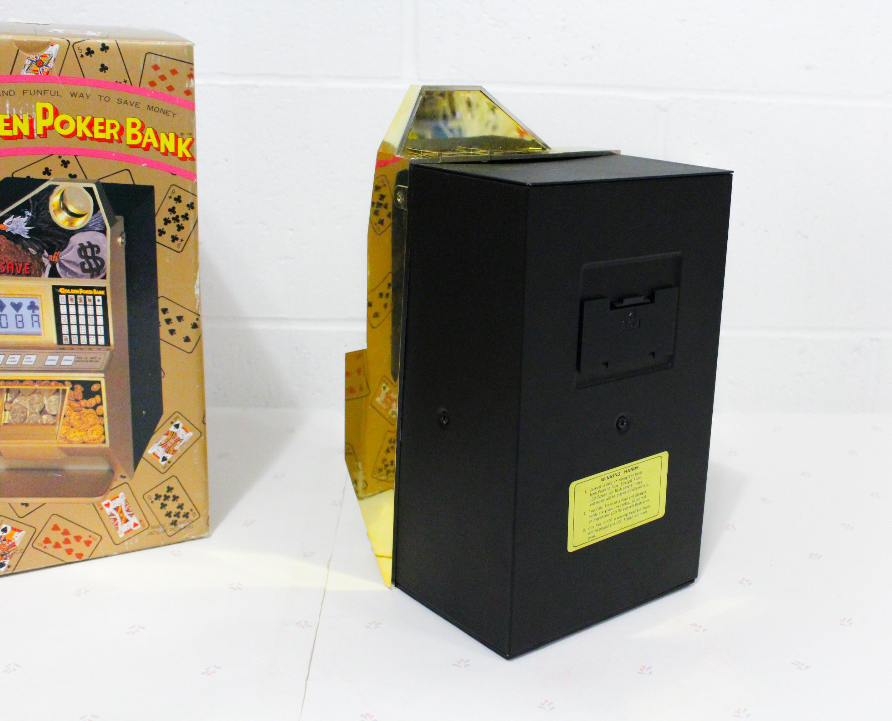 LCD Digital Poker Coin Bank, Poker Game Savings Bank Japan Made, Poker ...