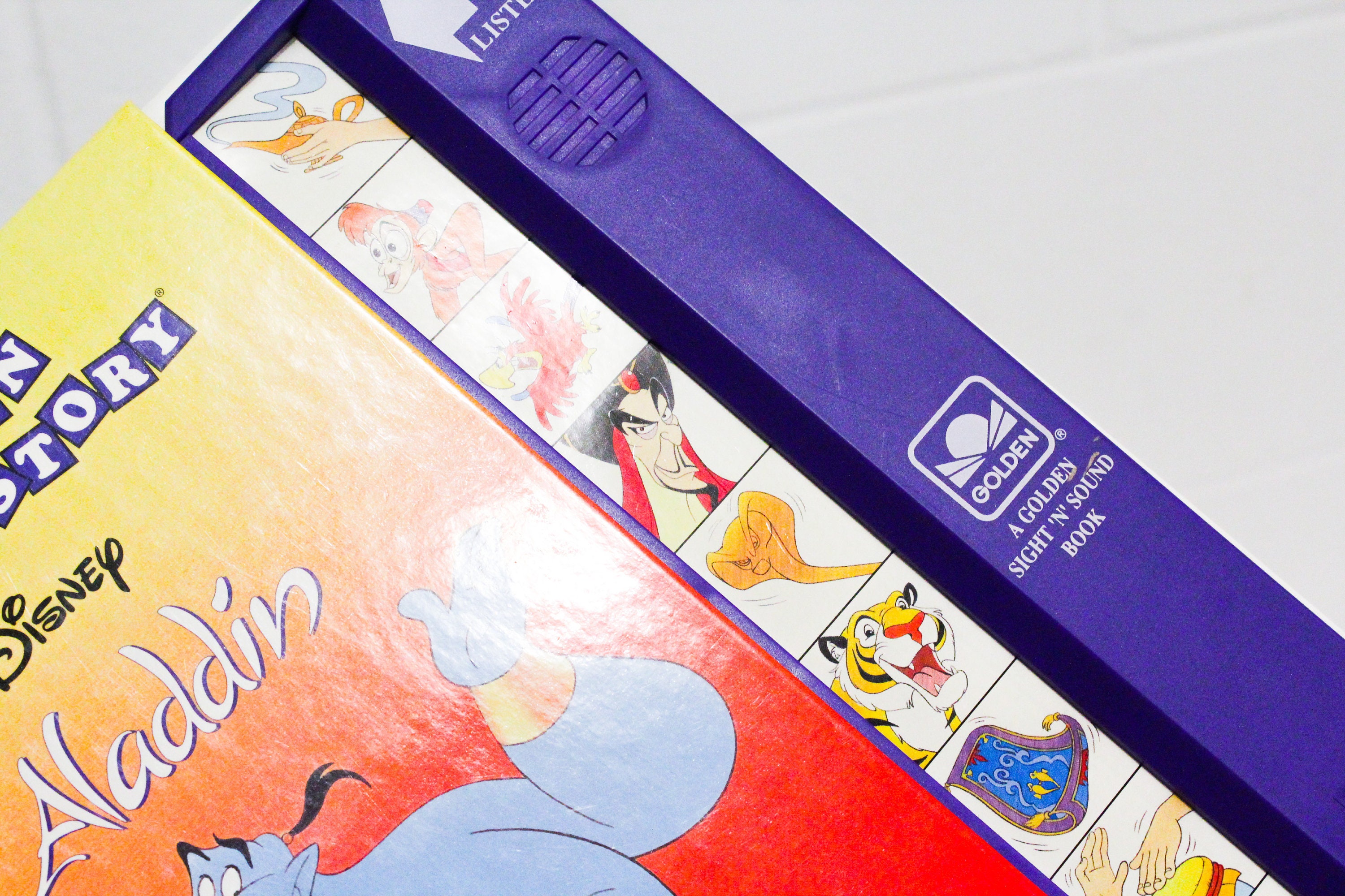 Disney Aladdin Golden Sound Story Book for Kids Electronic | Etsy