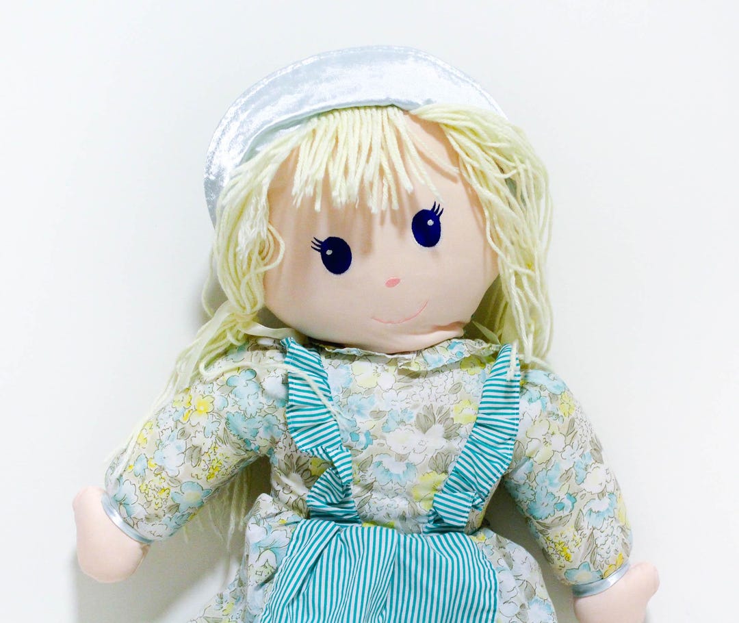 Vintage 1980s Cuddle Wit Candy 27" Fabric Rag Doll - Adorable Blonde ...