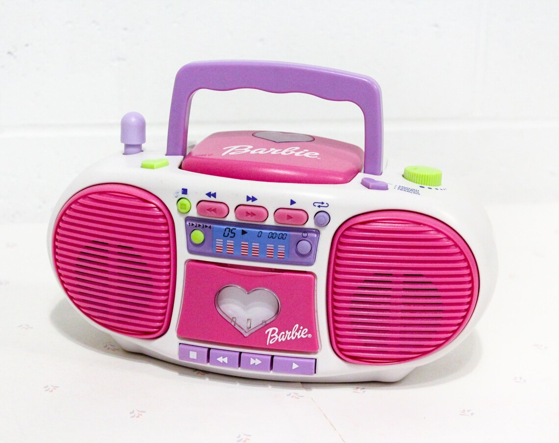 Mattel Barbie Dance With Me Talking Boombox 90s Vintage Etsy