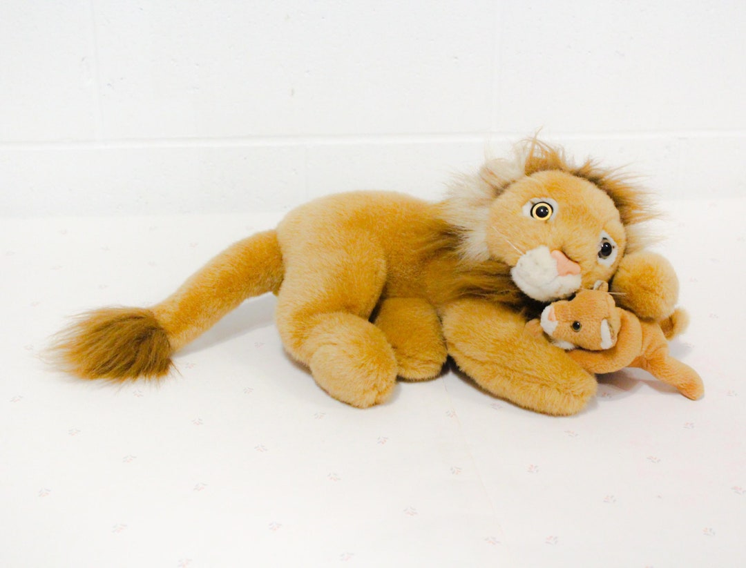 1997 Ganz Sheeba and Cub Plush Lion and Cub Stuffed Toy, 90s Toy Lion ...