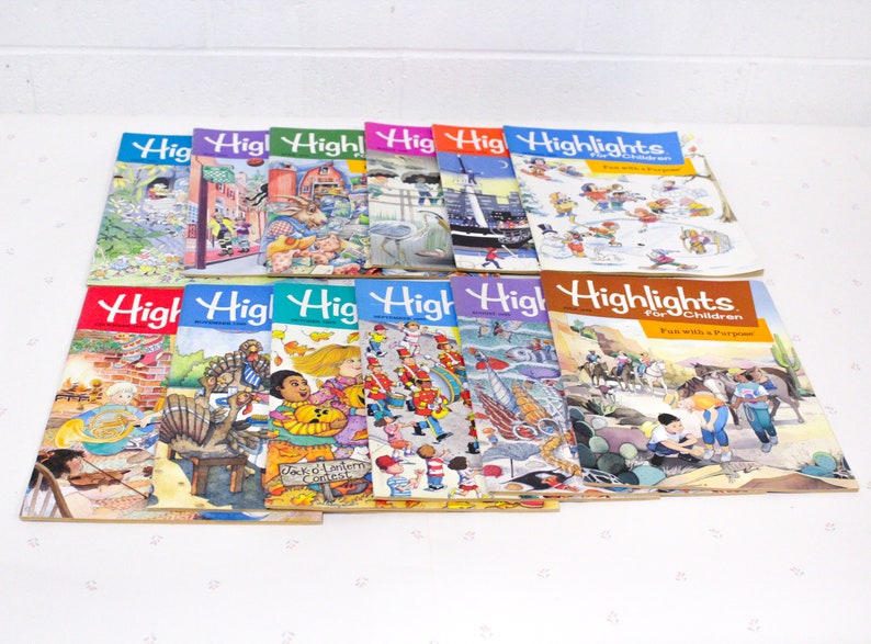 1990s Highlights for Children Magazine Lot Highlights | Etsy