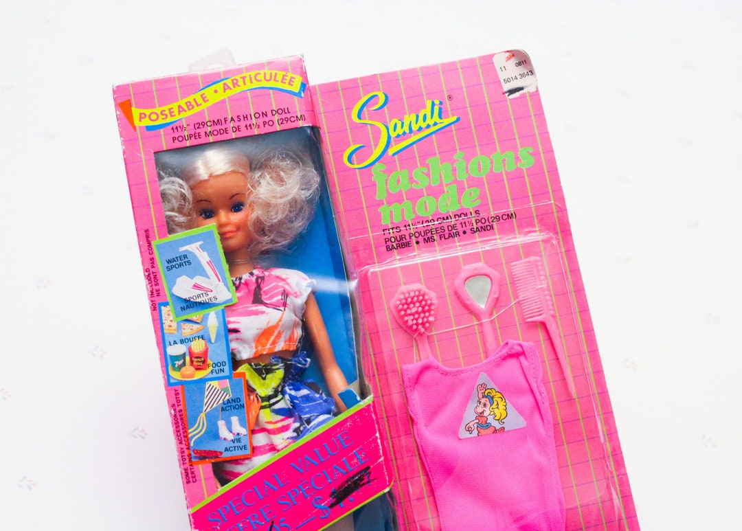 90s Sandi Doll Set, Vintage Totsy Doll for Kid, Girl Doll Toy, Fashion ...