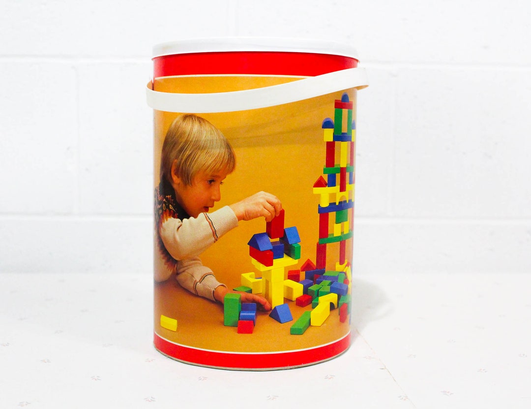 1970s Hermann Rossberg Heros Wooden Blocks Building, Wooden Toys for ...
