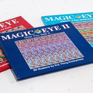 1990s Magic Eye Book Collection, 90s Kids Book Set, Optical Illusion ...