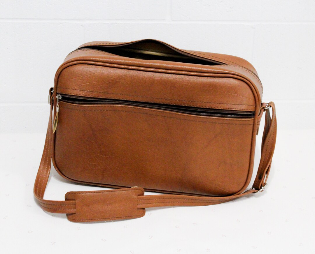 Vintage Dionite Bag, Brown Leather Travel Bag, Leather Briefcase ...