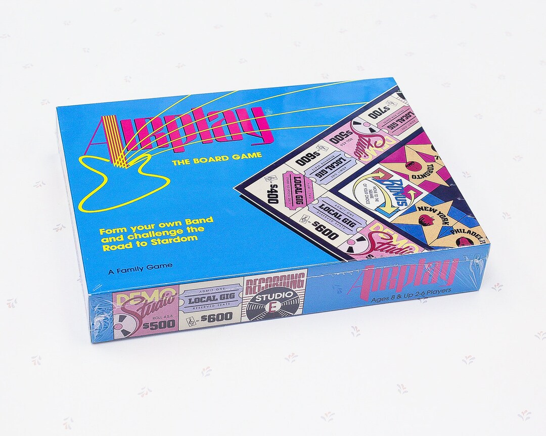 1980s Airplay Vintage Board Game, 80s Party Games, Family Game Night ...