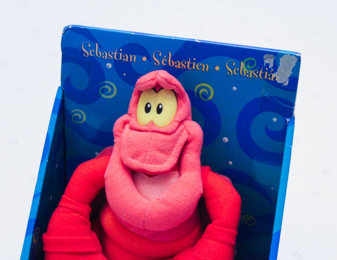 Vintage 90s Disney Sebastian Plush Toy for Kid the Little | Etsy