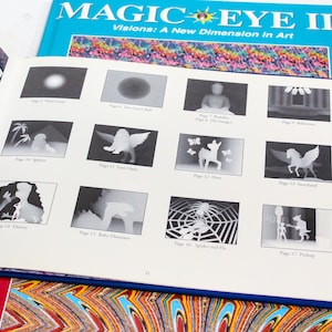 1990s Magic Eye Book Collection, 90s Kids Book Set, Optical Illusion ...