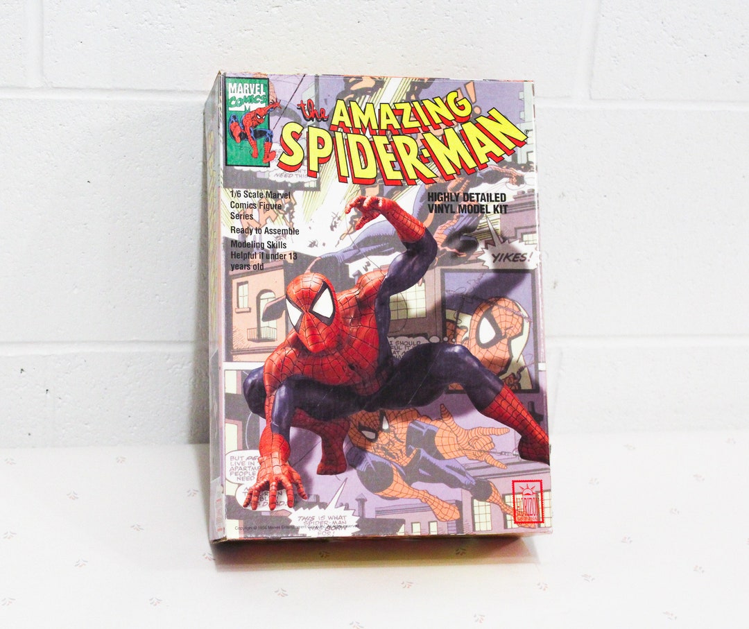 Vintage Marvel Spiderman Vinyl Model Kit, Kids Craft Kits, Marvel Model ...