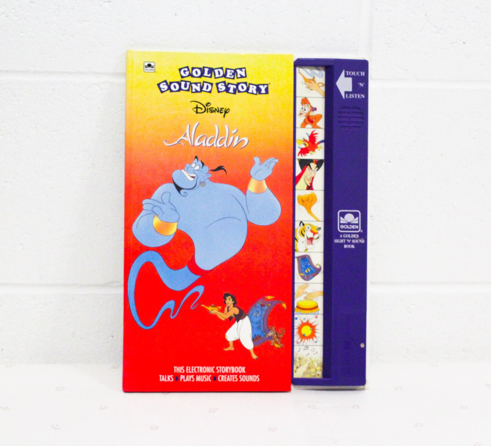 Disney Aladdin Golden Sound Story Book for Kids Electronic | Etsy