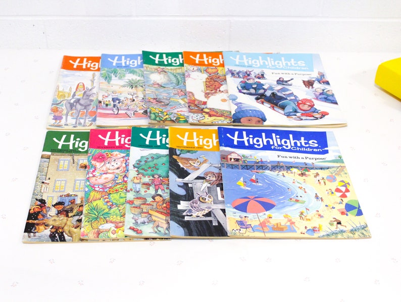 1990s Highlights for Children Magazine Lot Highlights | Etsy