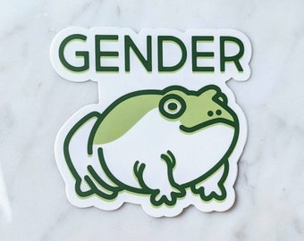 Trans Frog Sticker - Etsy
