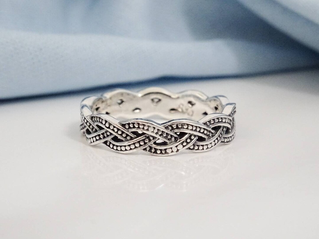 Sterling Silver Simple Celtic Design Wedding Band Statement - Etsy