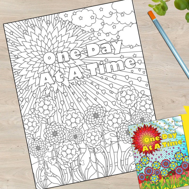 Recovery Coloring Pages - Etsy