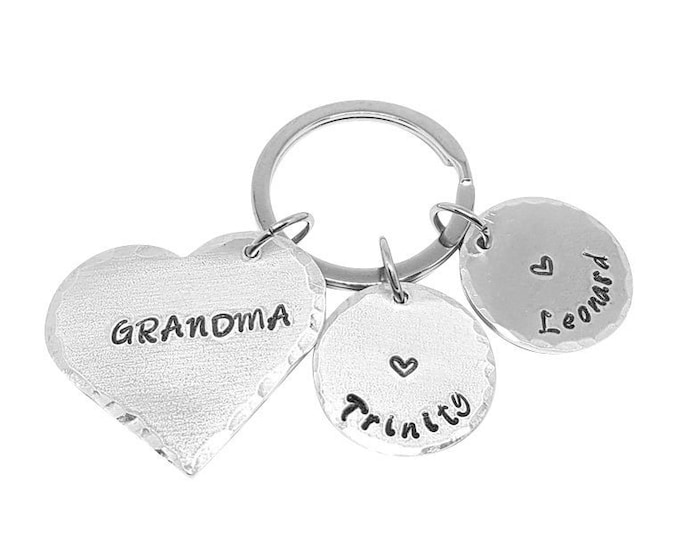 Personalized Grandmother Keychain, Gift for Her, Birthday Gift, Present ...